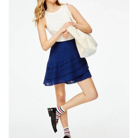 Roller Rabbit | Skirts | New Roller Rabbit Lace Trim Mary Skirt In Navy ...